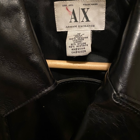 Armani Exchange | Jackets & Coats | Armani Exchange Mens Leather Jacket ...